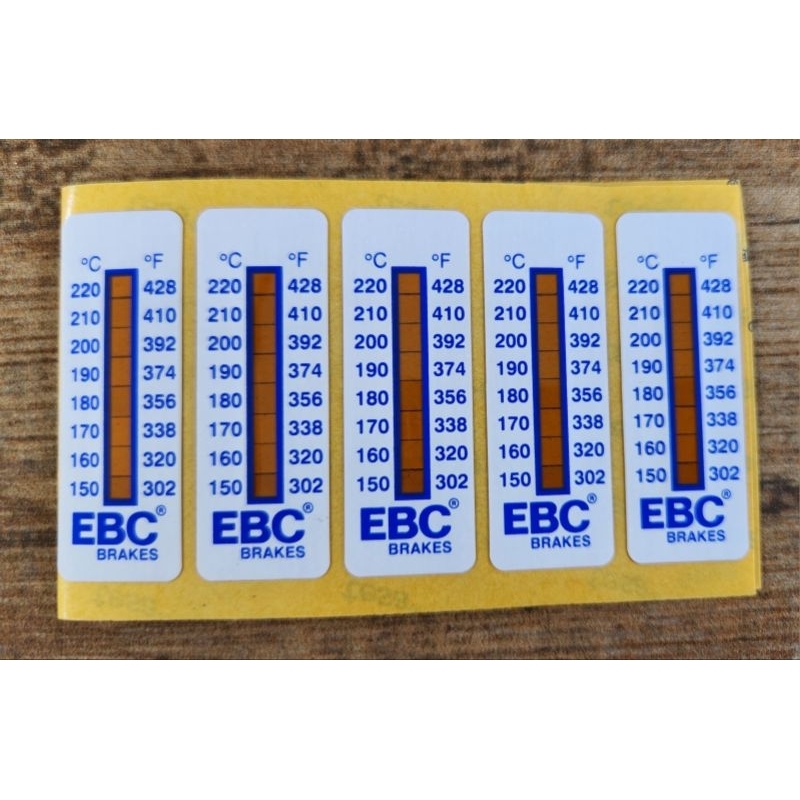 Temperature Indicator Stripes EBC Brakes Plate Caliper Thermal Sticker | Shopee Malaysia