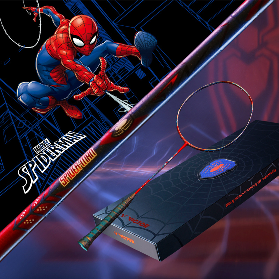 VICTOR ARS-SPIDER MAN GB Badminton Racket (Box set) MARVEL COLLECTION ...