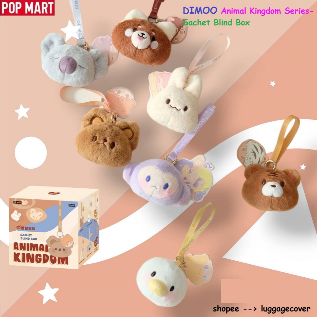 Random/ POP MART-DIMOO Sachet Scented Bag-Animal Kingdom Series ...