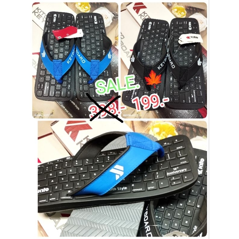 Shoes Kito Model A99w Keyboard Shape Foot Massage Button Teh | Shopee ...