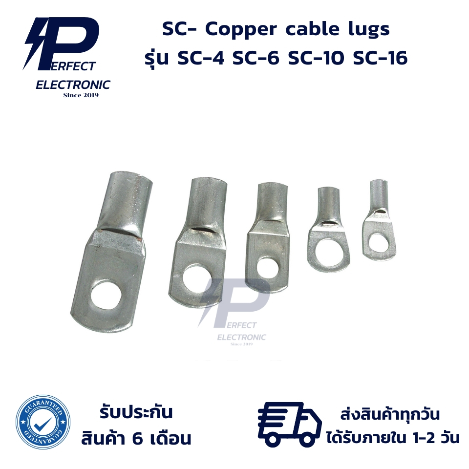 SC-4 SC-6 SC-10 SC-16 Copper cable lugs Fishtail Connector | Shopee ...