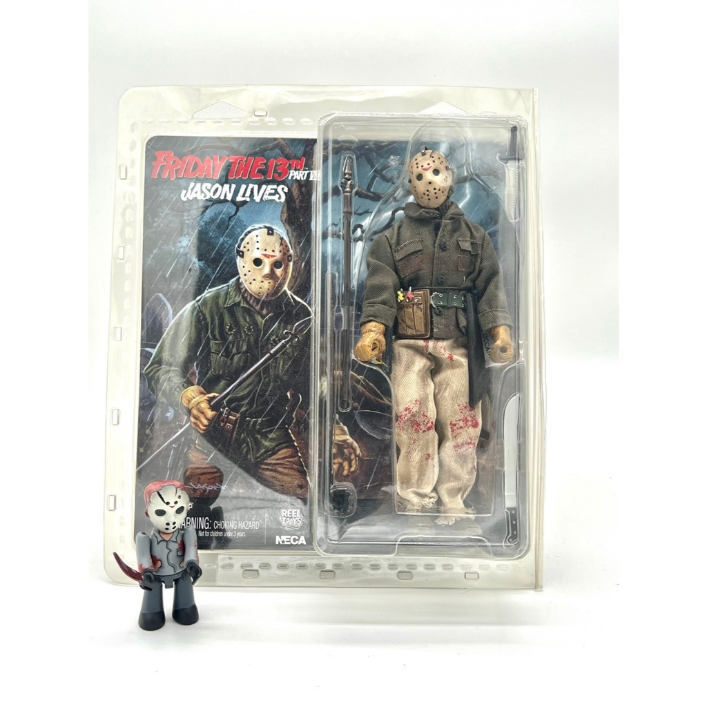 FRIDAY THE 13TH Jason LIVES 8" CLOTHED Action Figure NECA NEW Voorhees ...