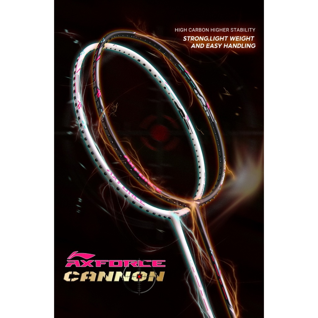 LI-NING AXFORCE CANNON 4U/5U/6U Badminton Racket With String Envelope ...
