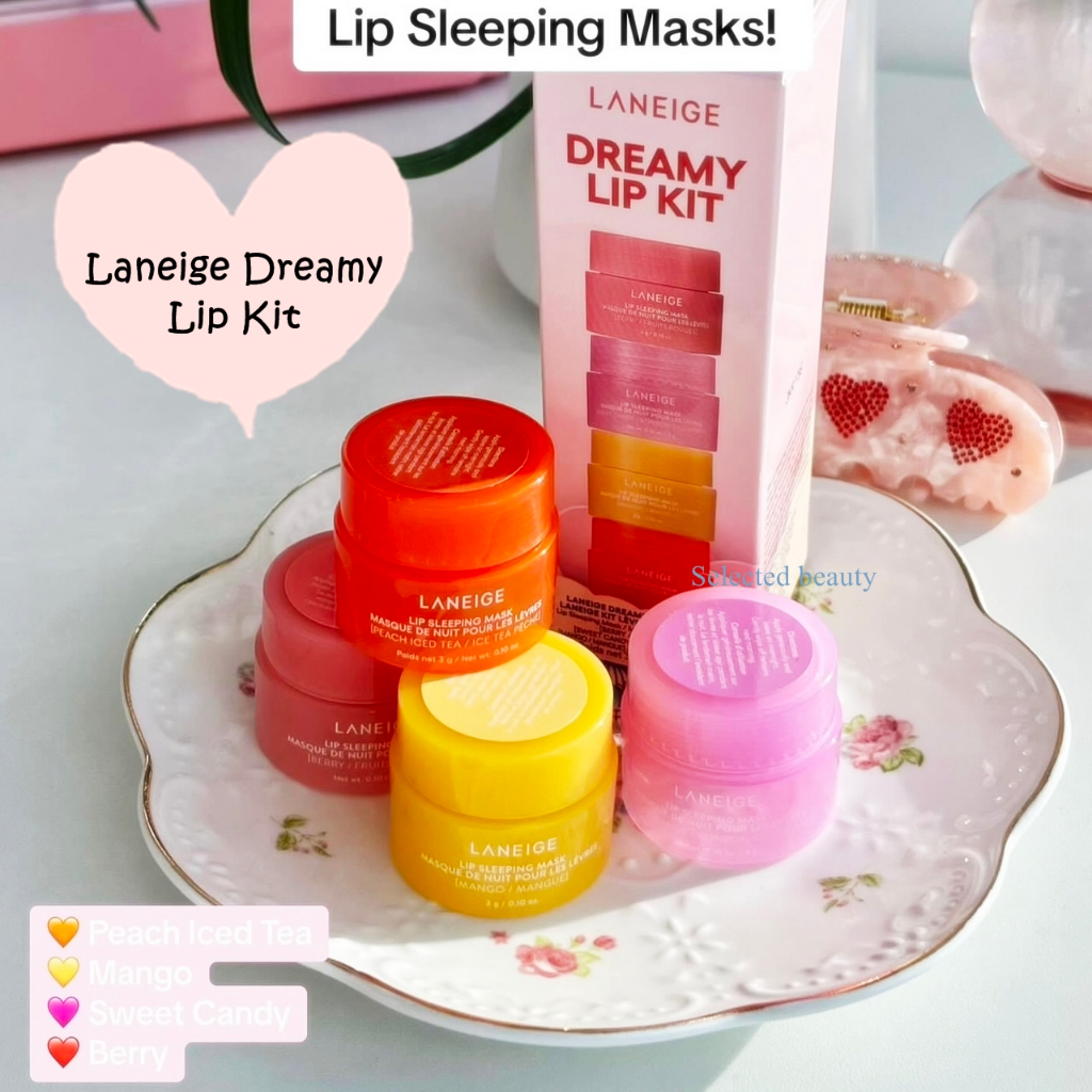 New Laneige Dreamy Lip Kit (Lip Sleeping Mask 4pcs) | Shopee Malaysia