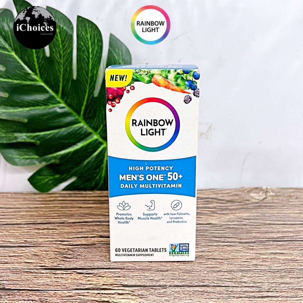 [Rainbow Light] High Potency Men One 50+ Daily Multivitamin 60 ...