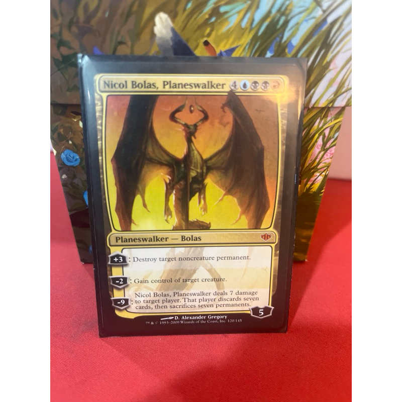 MTG Nicol Bolas Card Planewalker Magic the gathering EDH Model Conflux ...