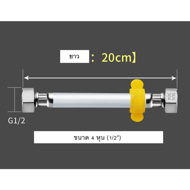 PVC Inlet Hose Durable Not Easily Broken Nut Head SUS304 | Shopee Malaysia
