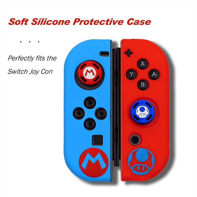 Nintendo switch silicone Case joy con set mario pokemon animal Cosing | Shopee Malaysia