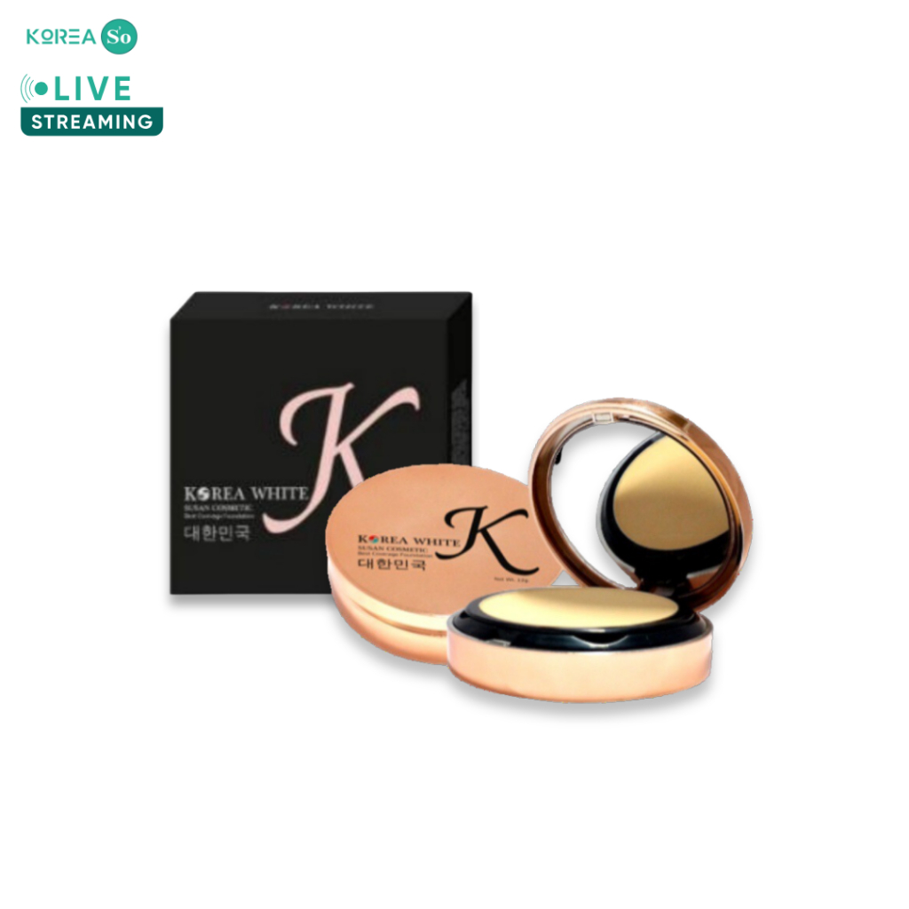 KOREA so Smooth Face Puff Korean Powder WHITE Blur Pores Waterproof ...