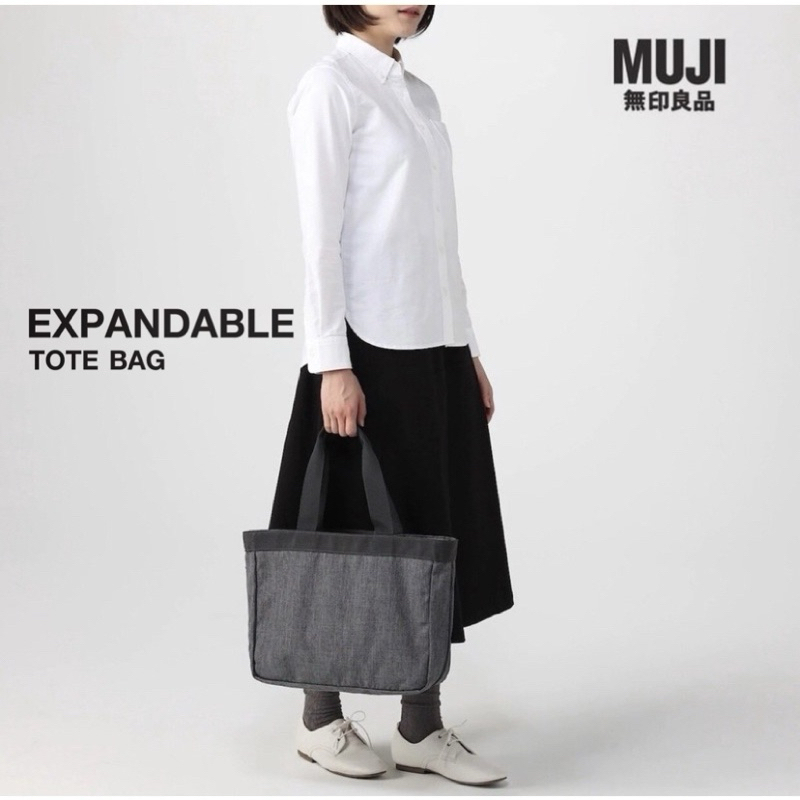Muji Expandable tote bag Shoulder | Shopee Malaysia