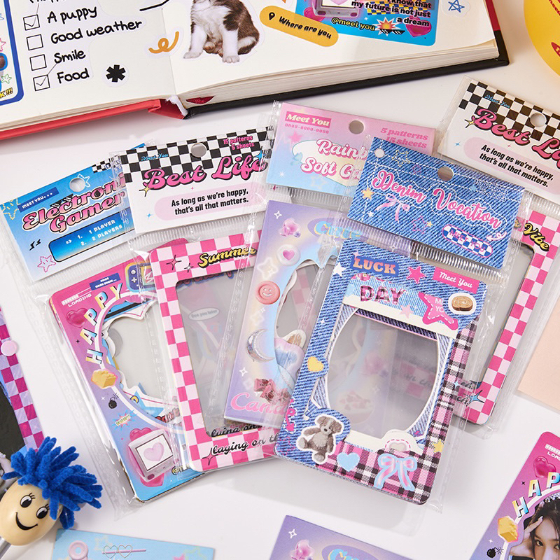 Photo Frame Idol card deco Y2K Decorated Figure Decoration Stickers ...