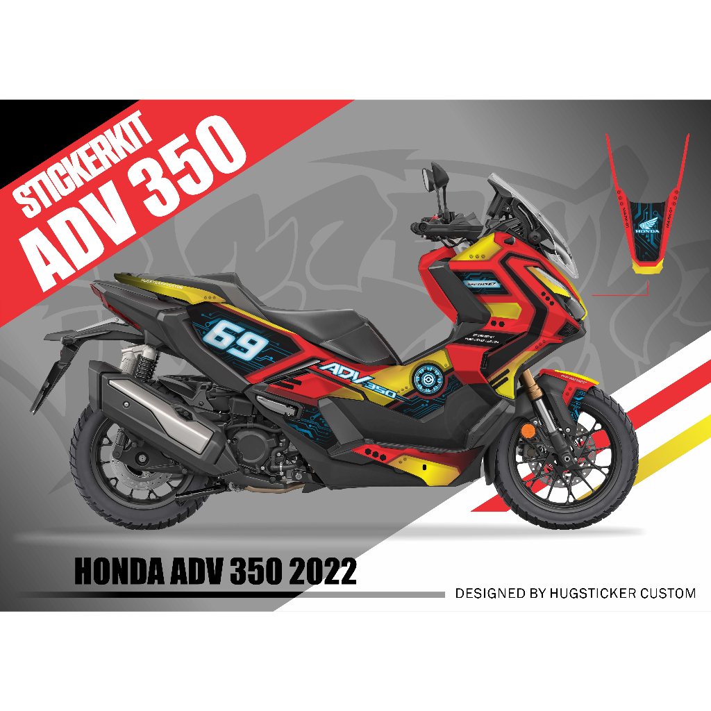 Hugsticker Car Sticker ADV 350 IRON MAN Pattern (IRON MAN) | Shopee ...