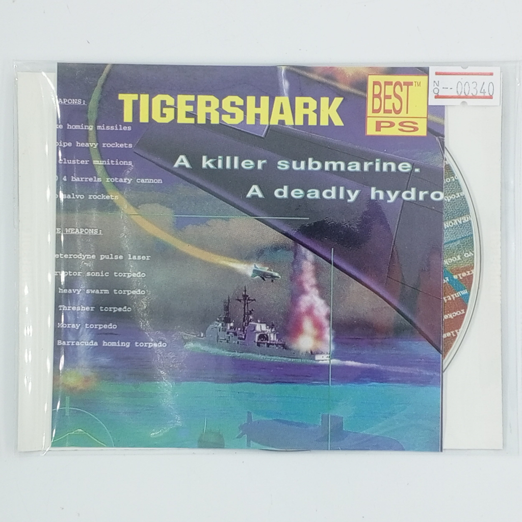 [00340] TIGERSHARK (EU) Copy Game Disc PS1 Pump Factory Used In Good ...