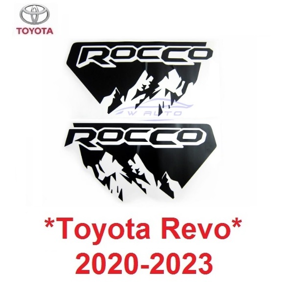 Sticker Rocco Toyota Revo 2020 2021 2022 2023 superflex Car Plate Side ...