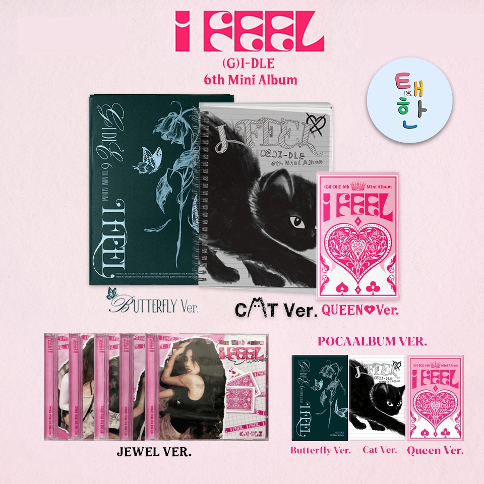 (G)I-DLE album I feel (6th mini album) (Jewel Ver./PHOTOBOOK Ver.) | Shopee Malaysia