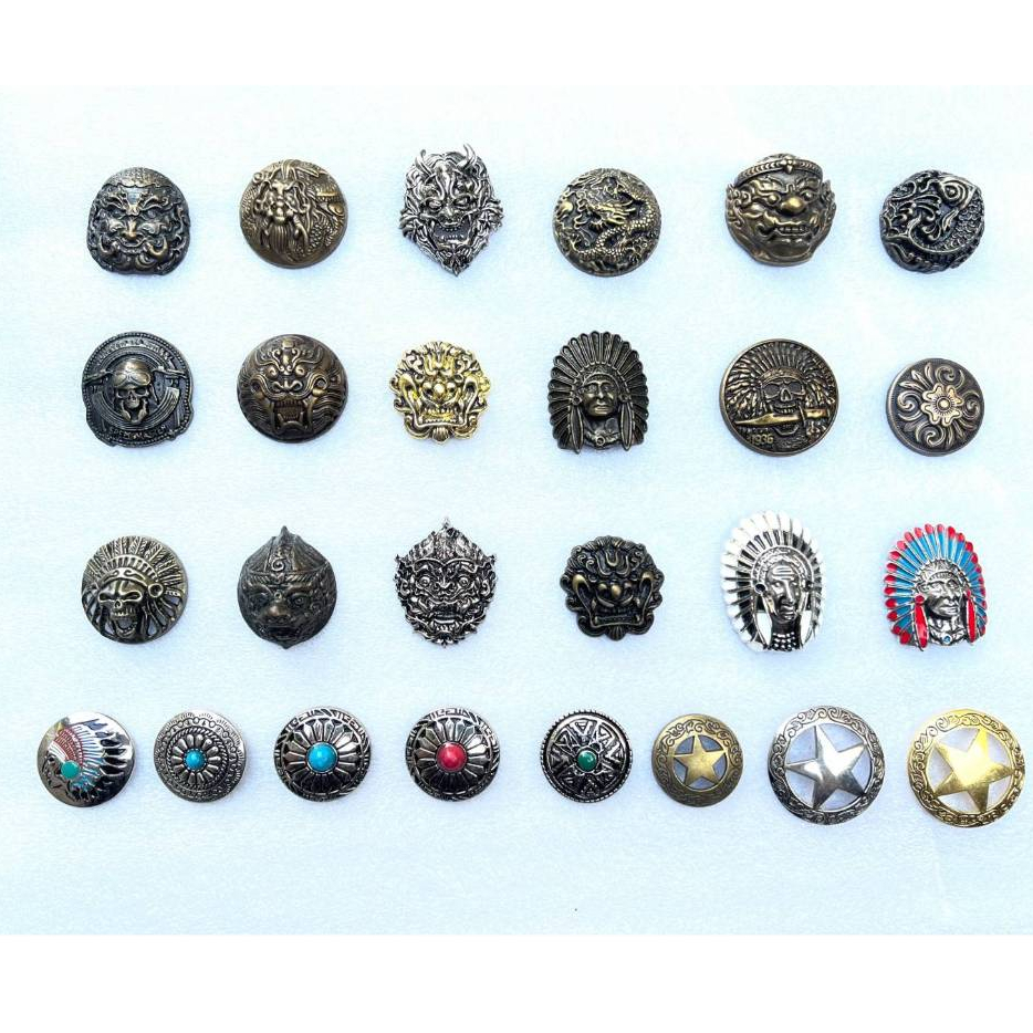 Button Head Plus A Variety Of Caps To Decorate Your Genuine Leather ...