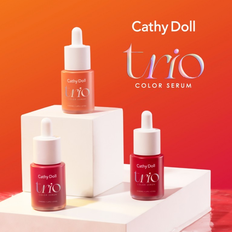 Cathy Doll Trio Color Serum 15ML Can Be Applied To Both Eyes Cheeks ...