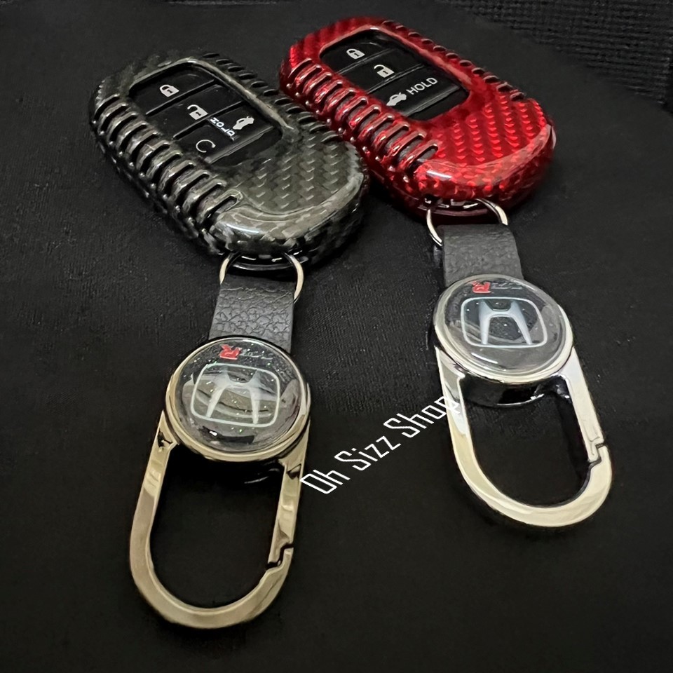 Honda Civic FE HRV Gen11 CRV Gen 6 Car Remote Case Real Carbon Fiber T ...
