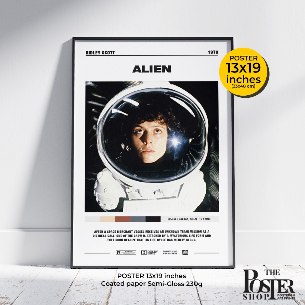 Alien Poster (1979) Legendary Movie by Ridley Scott Sigourney Weaver ...
