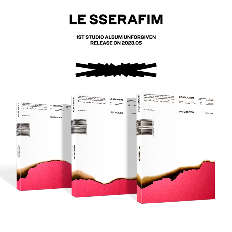 UNFORGIVEN Album-LE SSERAFIM | lesserafim Sakura Chaewon Yoonjin Kazuha ...