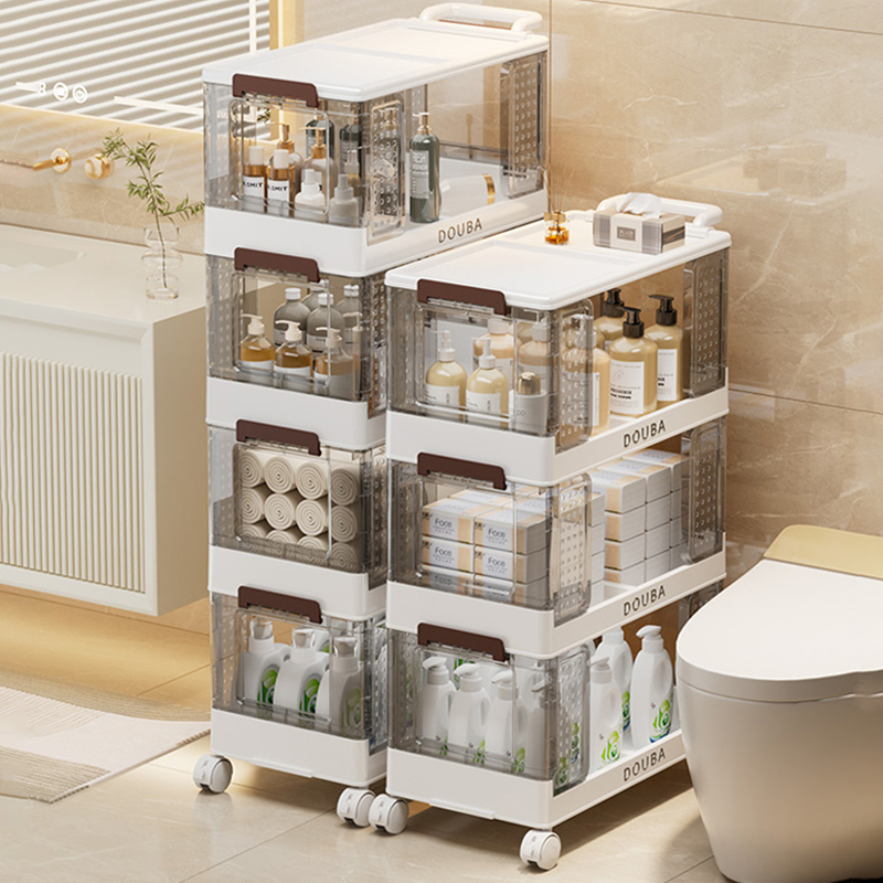 MULI shelf with wheels with Multi-Purpose Storage Rack Bathroom Cabinet ...