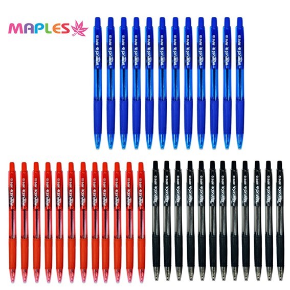 MAPLES MP-810 Ball Pen Size 0.5mm. (Pack Of 12 Handle) | Shopee Malaysia