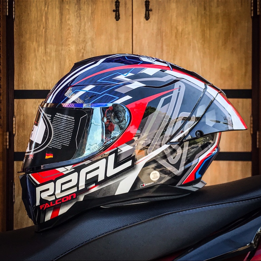 Real Helmet Falcon Model Buriram Pattern Tricolor Color Available In 5 ...