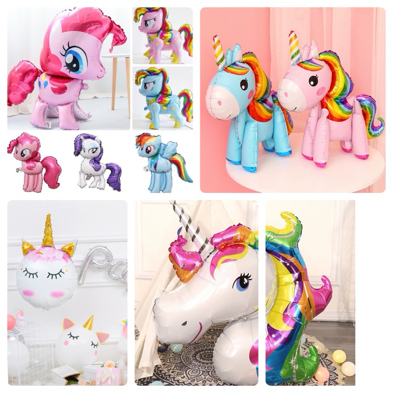 4D Pony Balloons With Stand Can Be Set In Many Designs Small And Large ...