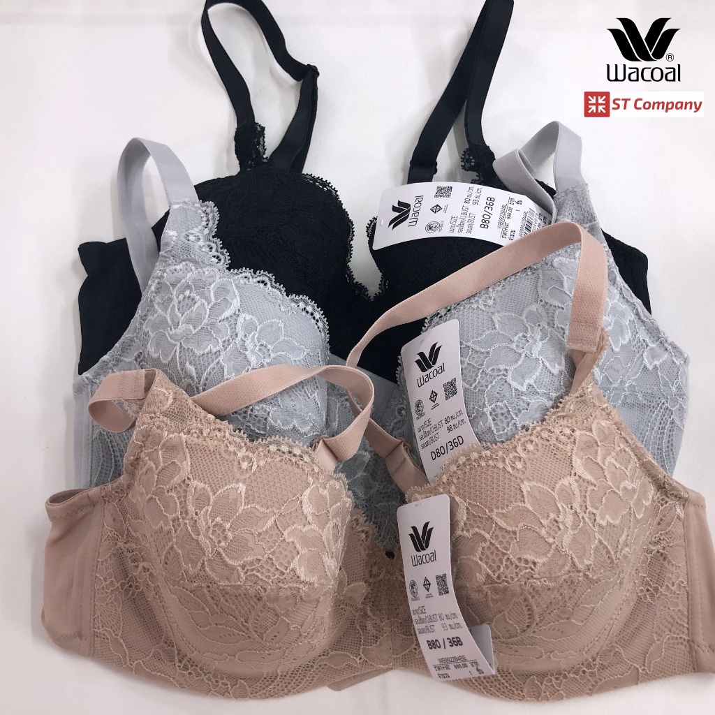 Wacoal Basic Bra Model WB9922 4/5 cup With Underwire Thin Foam Lace Pattern Underwear | Shopee ...