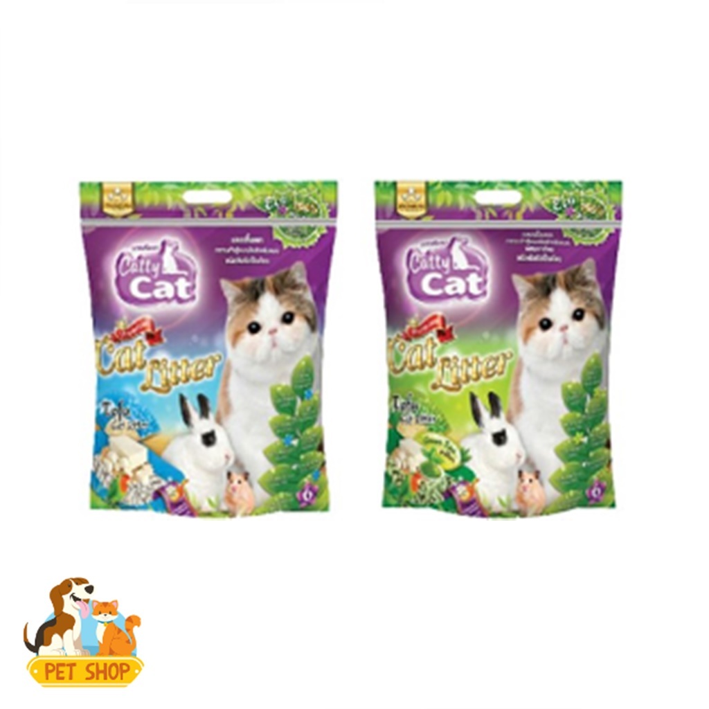Catty cat Tofu Litter Natural Sand Hygienic 6 Liters | Shopee Malaysia