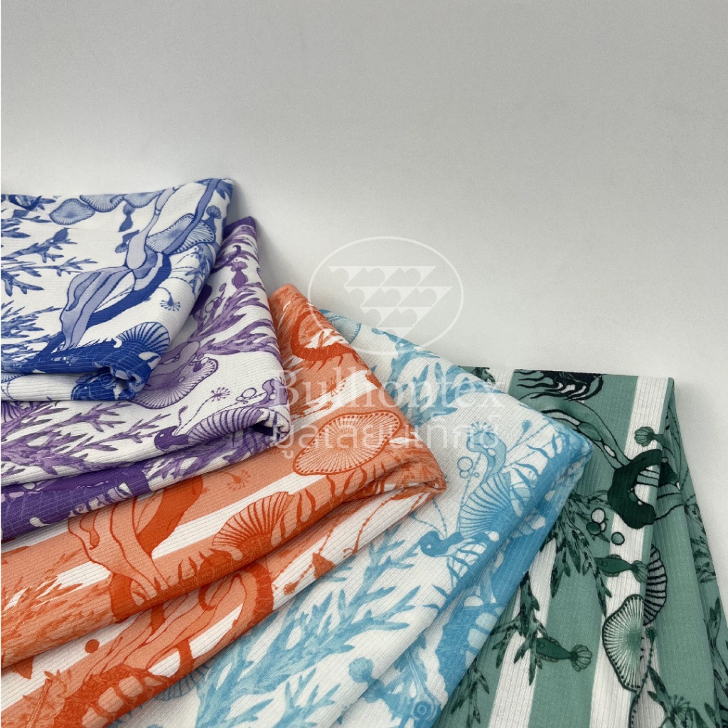 Groove Fabric 2X2 Under The Sea Rib 2X2 The Shop's Exclusive Printed ...