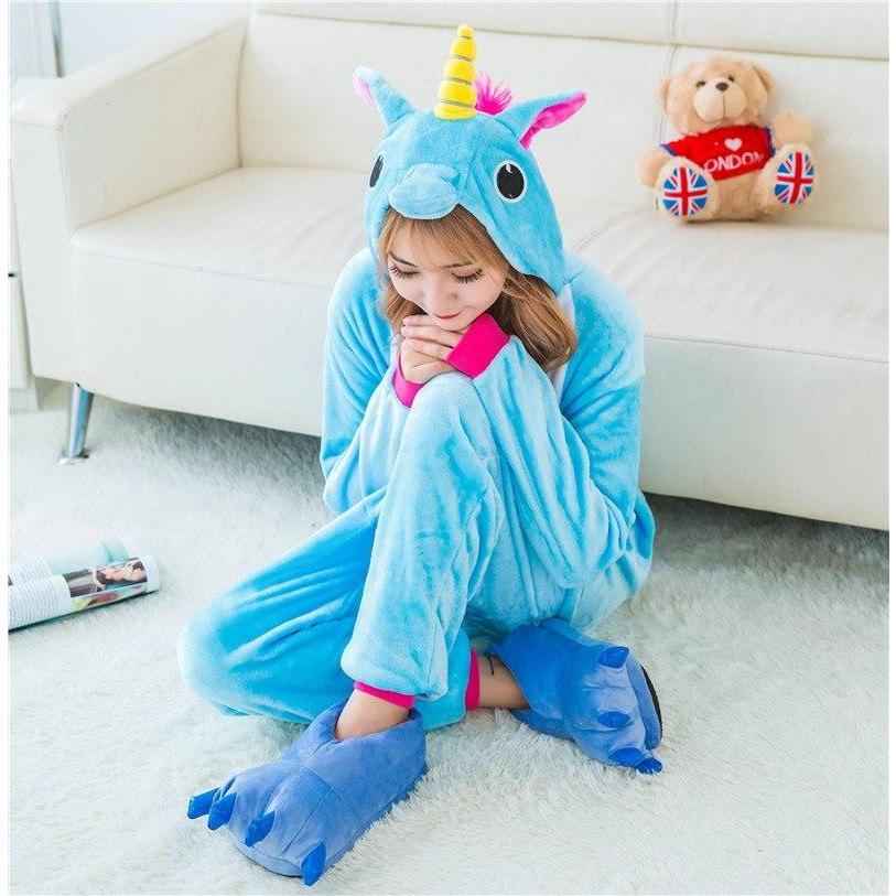 Mascot Costume Blue Unicorn Performance Godchi | Shopee Malaysia
