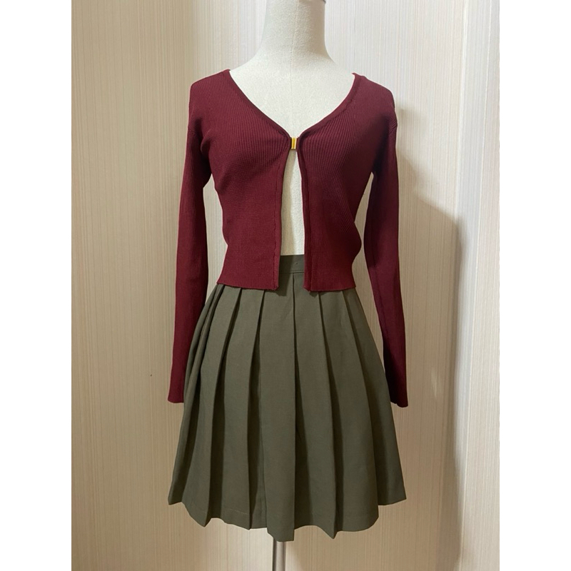 Dark Red Robe Brand ZARA | Shopee Malaysia