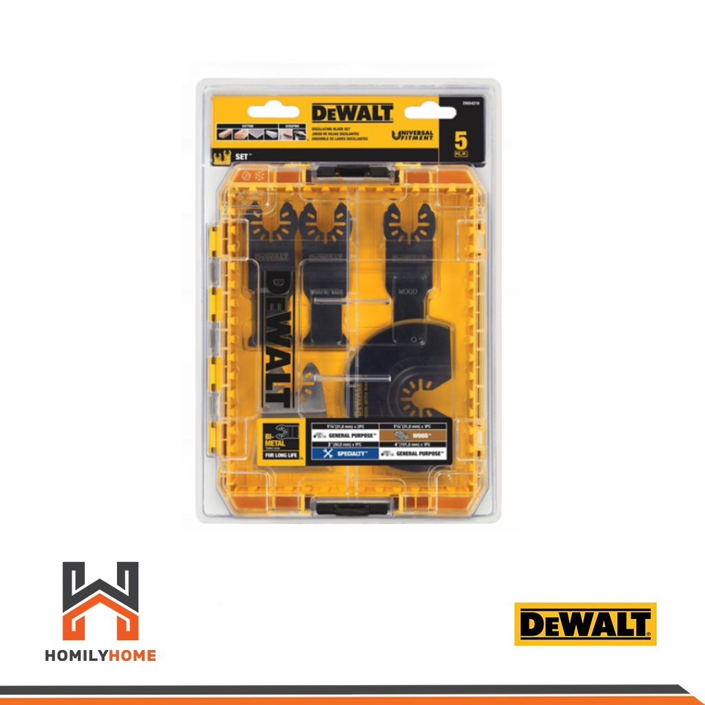 DEWALT 5-Piece Oscillating Tool Blade Set Model DWA4216 Set. | Shopee ...