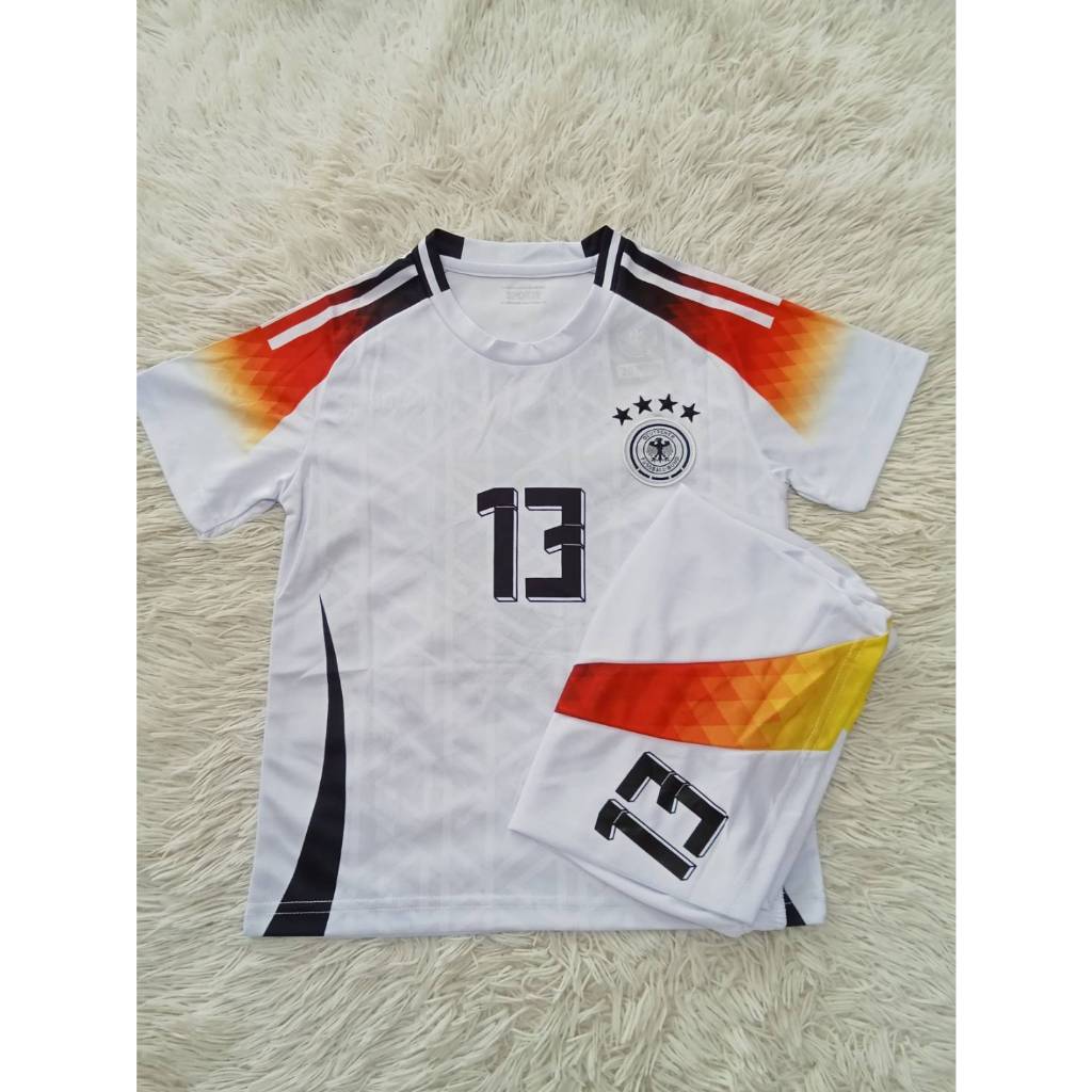 German Kids Football Uniform Screen Number 13 Muller Name 2024-2025 ...