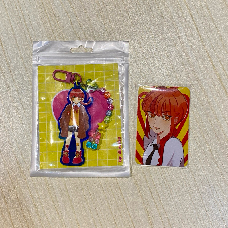 [Chainsaw Man] Keychain+Card Makima | Shopee Malaysia