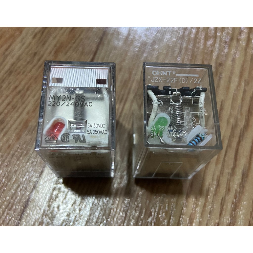 Relay MY2N-GS 8 Pin 5A AC220V/DC24V Double-Gold Contact omron | Shopee Malaysia