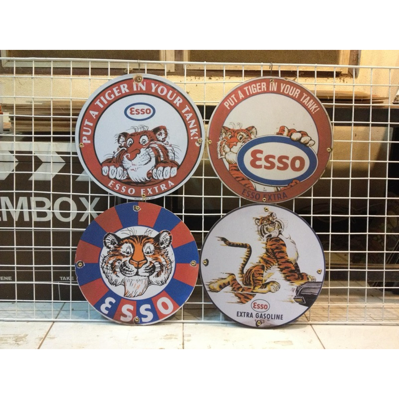 Esso Sign Wooden Diameter 28 cm. | Shopee Malaysia