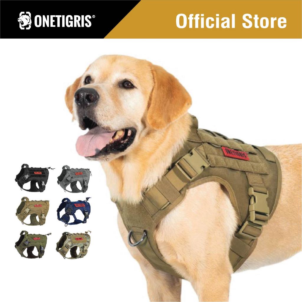 Onetigrs Dog Harness FIRE WATCHER K9 2.0 Vest Training Set Military ...