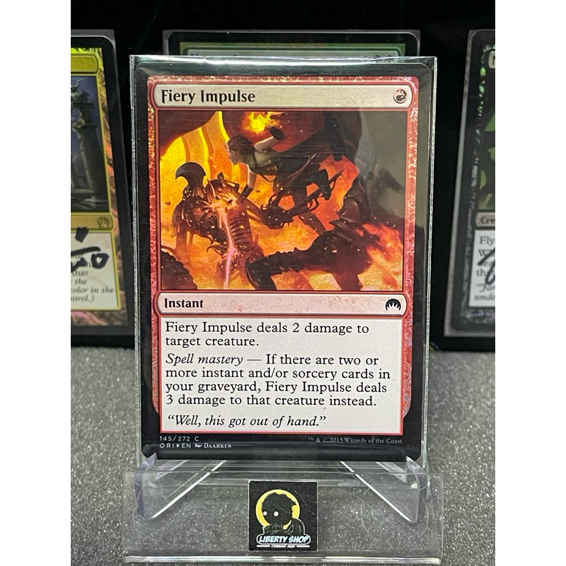 (MTG)(Magic Origins)(Foil) Fiery Impulse (NM) | Shopee Malaysia