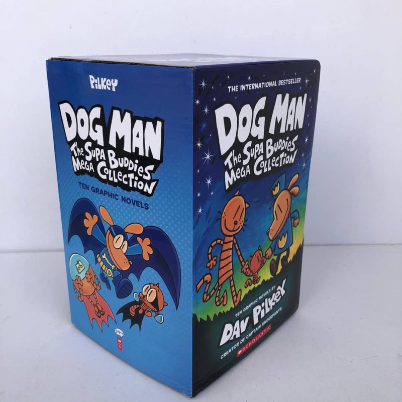 Dog Man 10 Books Box set Soft Cover Glossy Paper comic book graphic ...