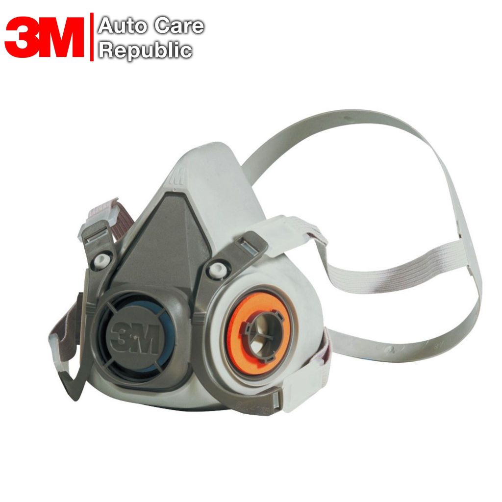 3M Half Facepiece Reusable Respirator 6200 Medium Face Mask Double ...