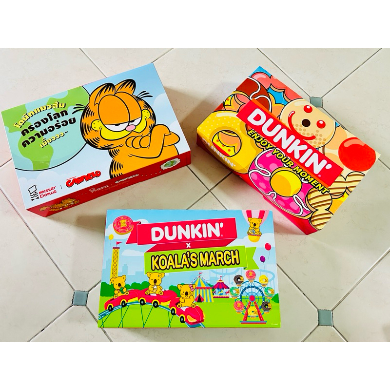 Mister Donut Dunkin Box Garfield Popmart (Empty Box) | Shopee Malaysia