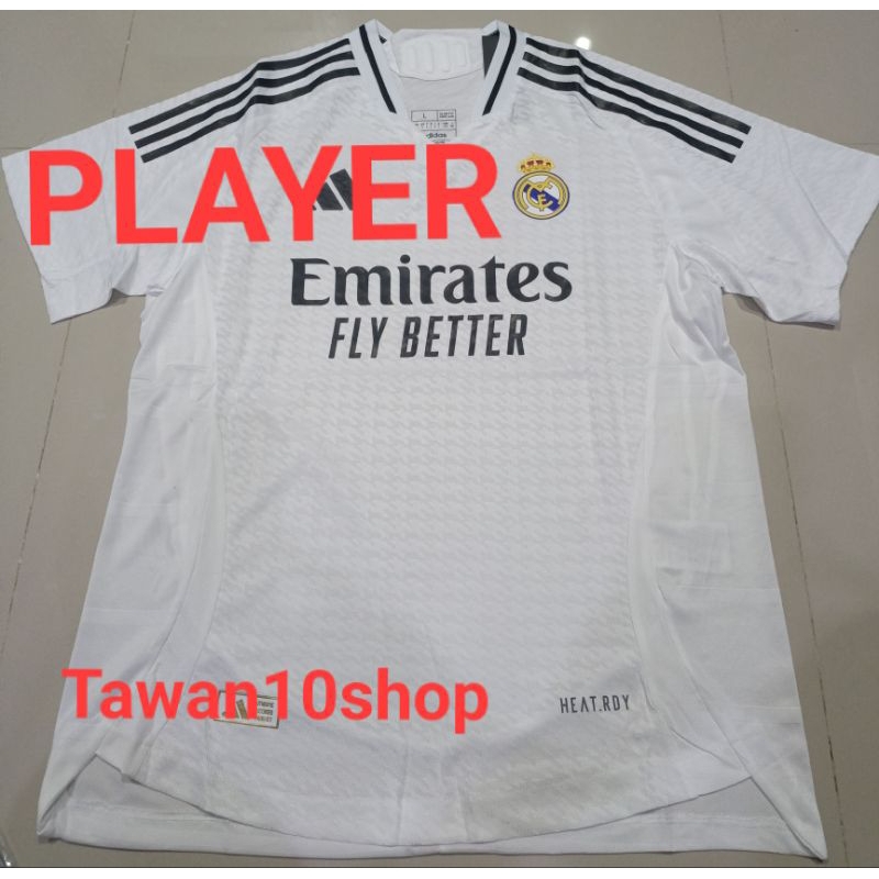 Real Madrid Home Kit 2024-2025 player Grade (player) | Shopee Malaysia