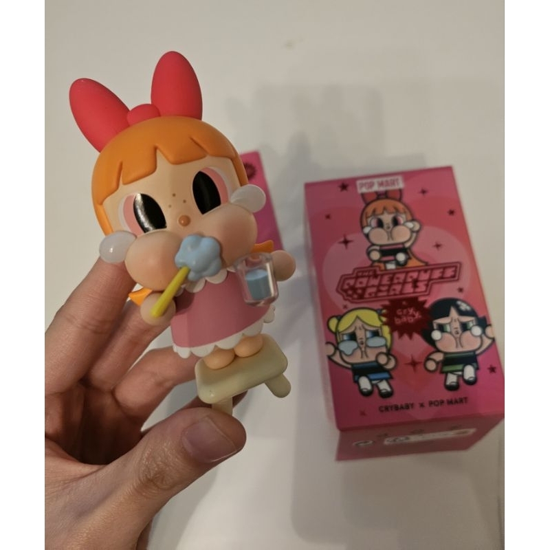 Popmart crybaby powerpuff girls 11 brushing teeth blossom | Shopee Malaysia