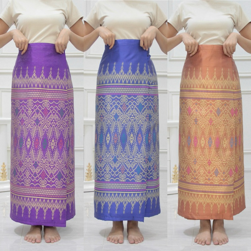 R [Glued Bag Fabric] Lao Silk Fabric Woven Pattern Free Size Finished ...