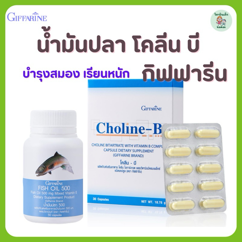 Fish Oil Choline-B Giffarine Brain Memory Concentration Heavy Learn Use ...