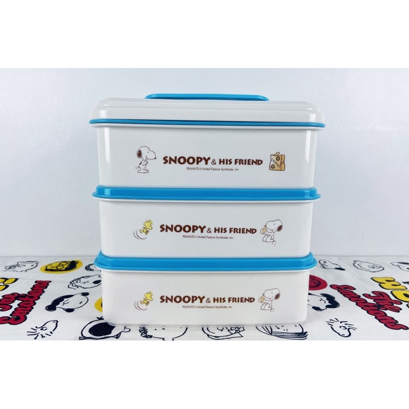 Snoopy 3-Tier Food Lunch Box Set | Shopee Malaysia