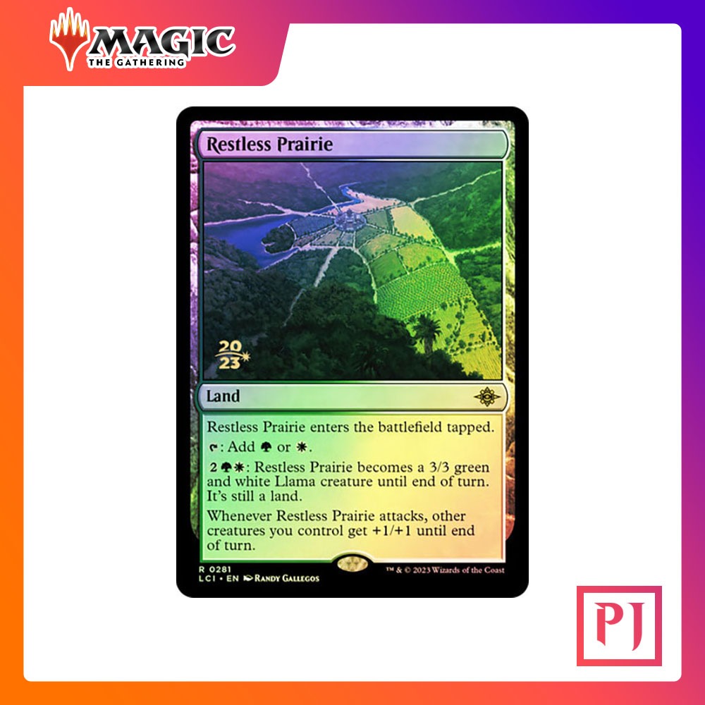 [MTG] Restless Prairie (Prerelease) [LCI] [LAND] [RARE] [FOIL] [ENG ...