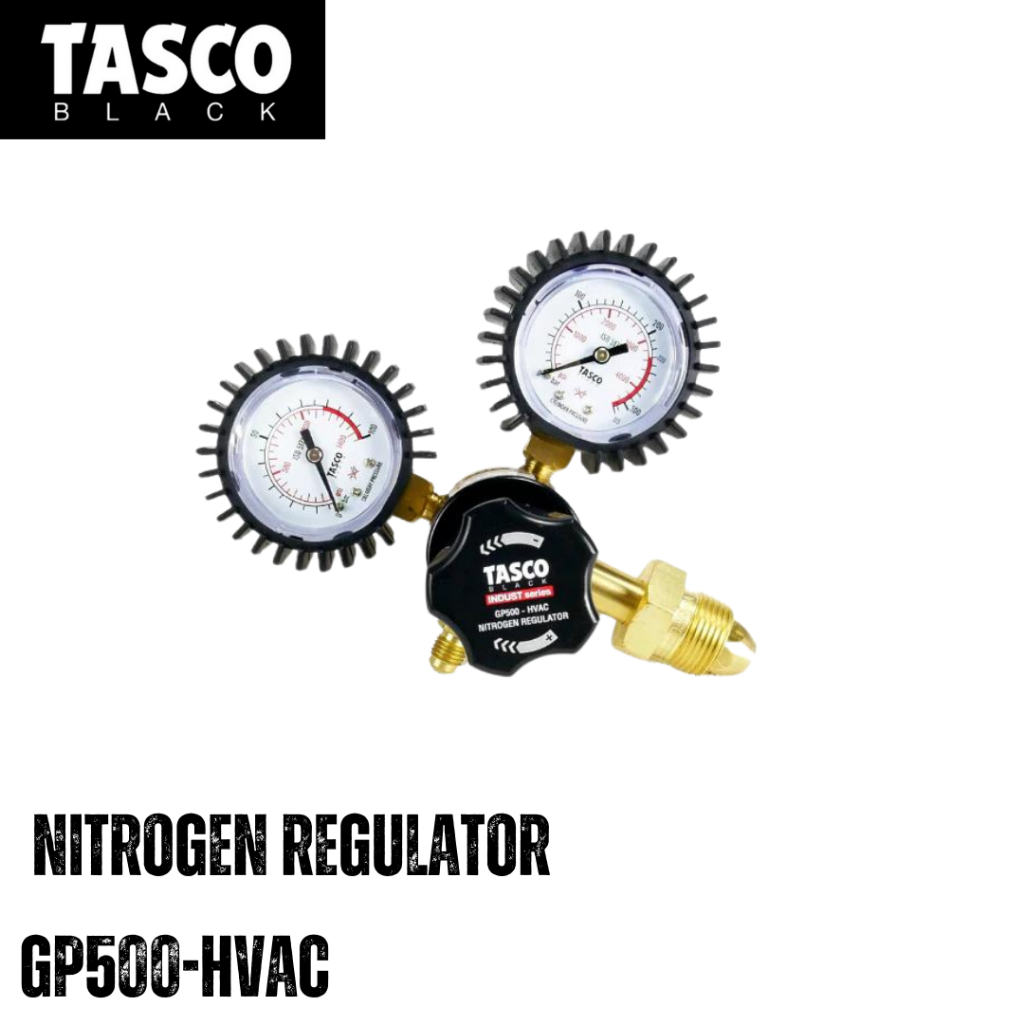 Tasco Black GP500-HVAC Single Stage Nitrogen Pressure Gauge For HVAC ...
